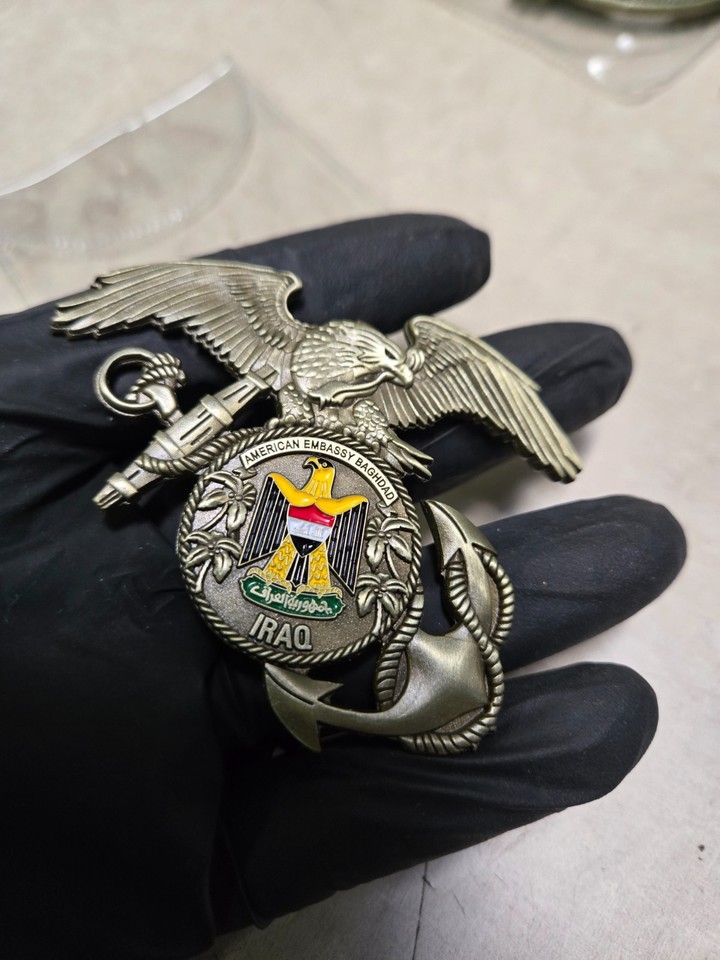3.0" MSG USMC Marine Security Guard Detachment Baghdad, Iraq Challenge ...