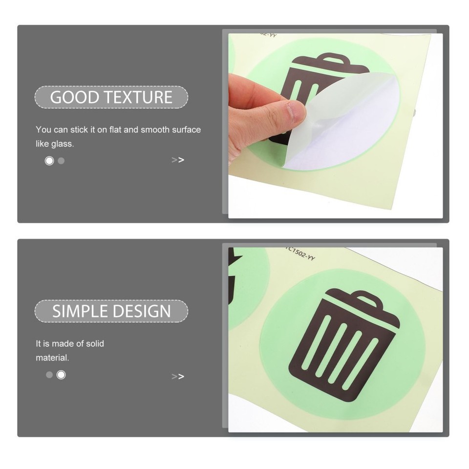 Recycle Stickers Yard Waste for Garbage Cans Labels Trash Logo Decals ...