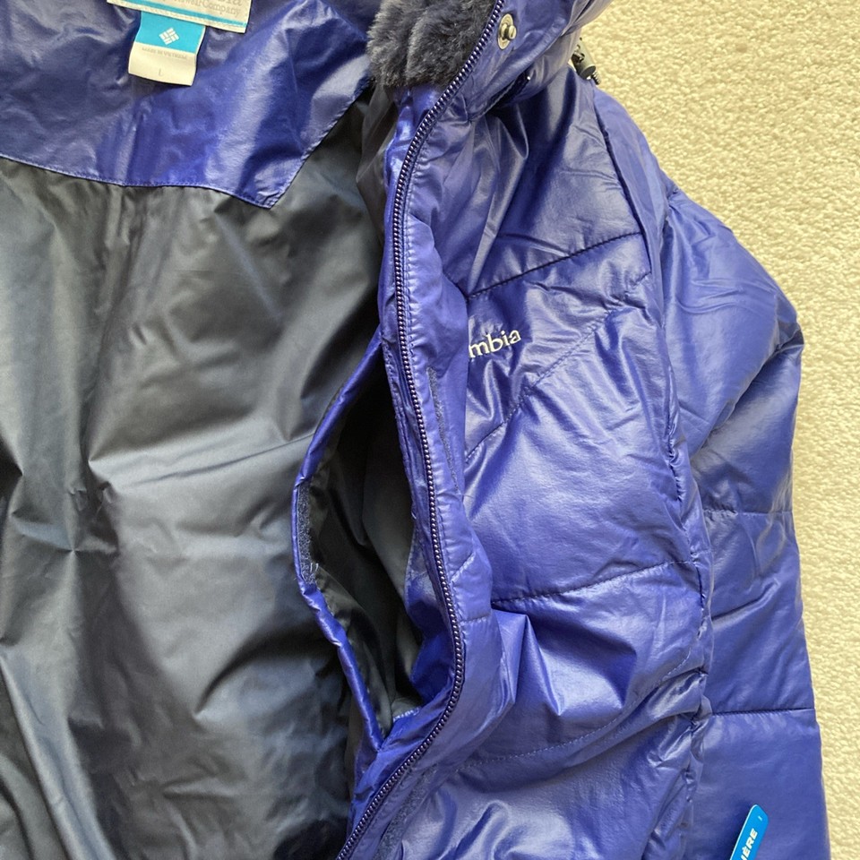 Columbia Women’s Jacket Water Resistant Blue Size Large New Omni Shield ...