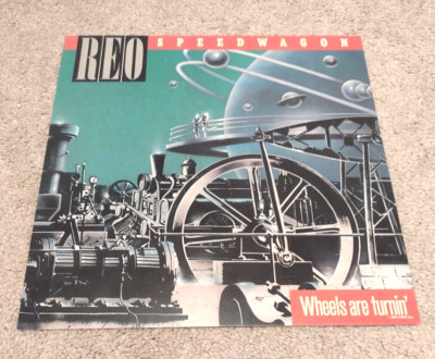 EX Cond. REO Speedwagon Wheels are Turnin’ Poster Flat Square 1984 ...