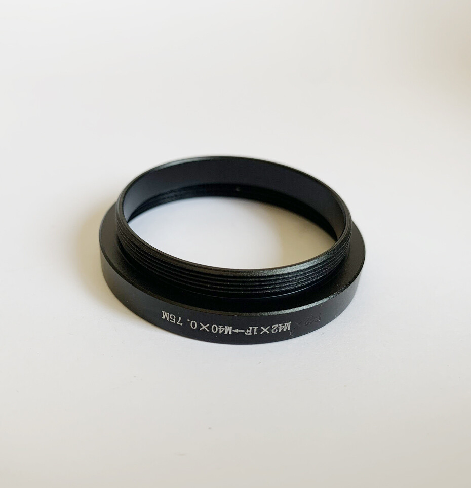 Female M42X1 to M40 x0.75 Male Thread Adapter For Shutters Metal | eBay