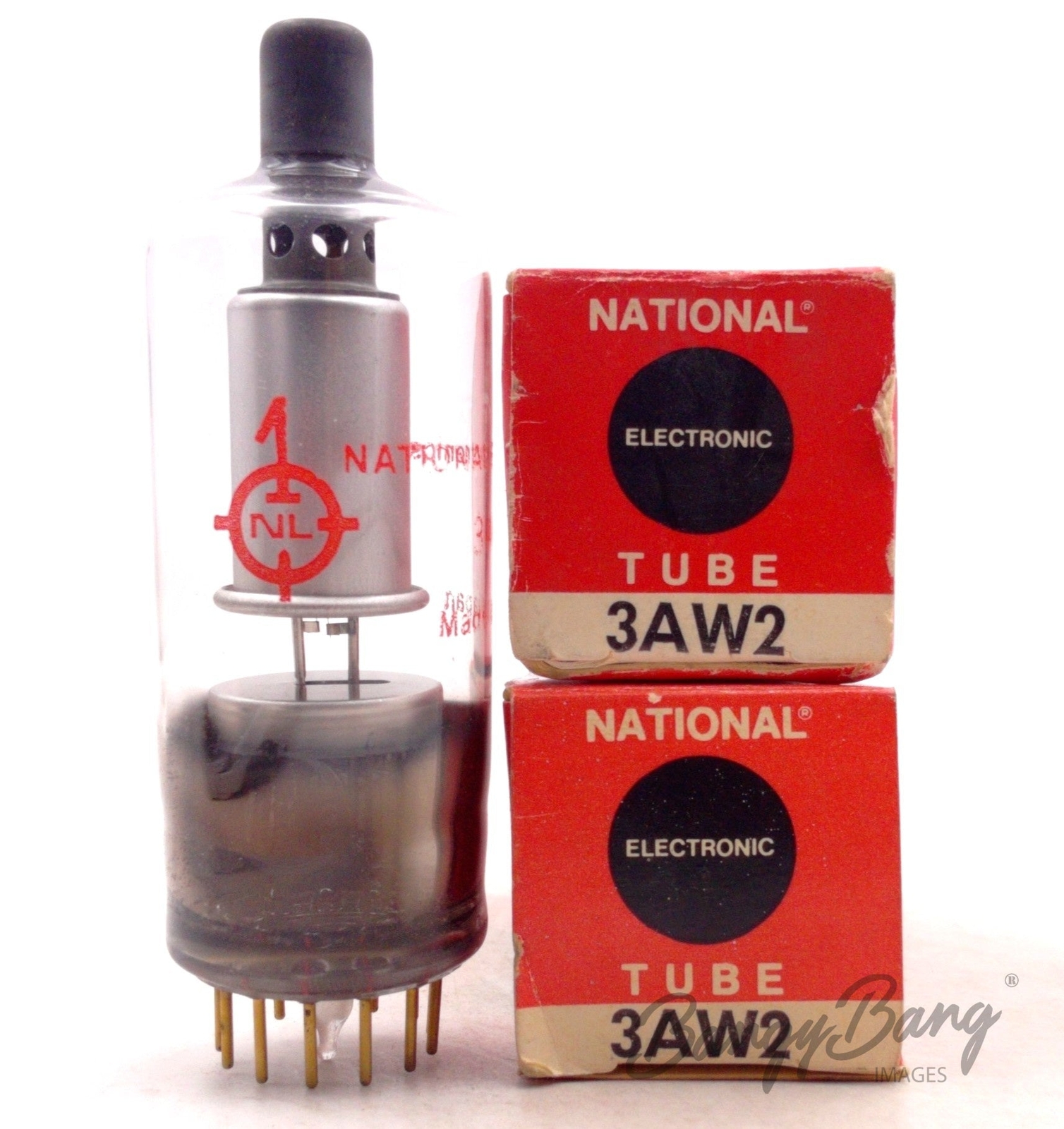 2 Vintage 3AW2 National High Voltage Rectifier Diode TV Audio Vacuum ...