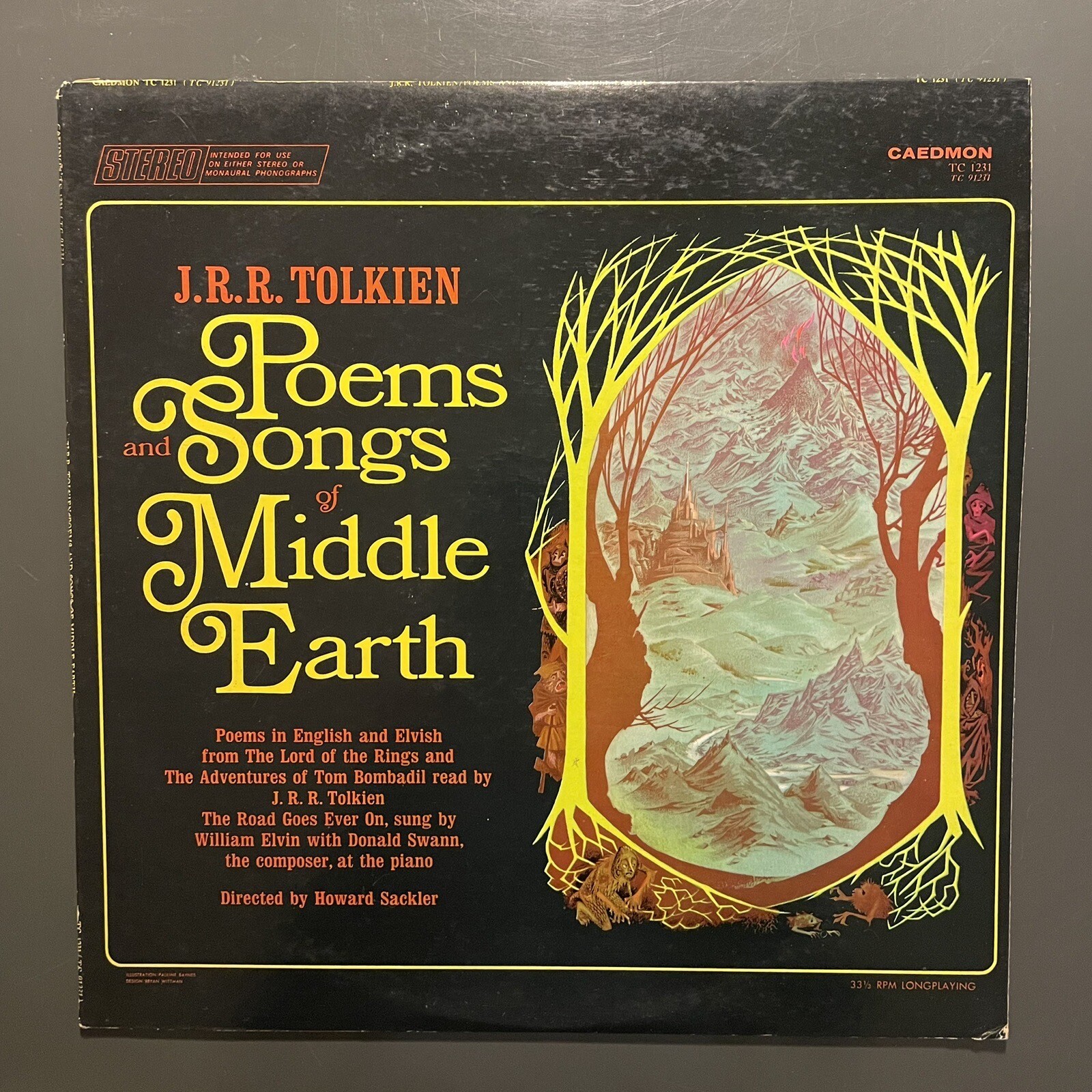 J.R.R. Tolkien Poems and Songs of Middle Earth Caedmon TC 1231 / TC ...