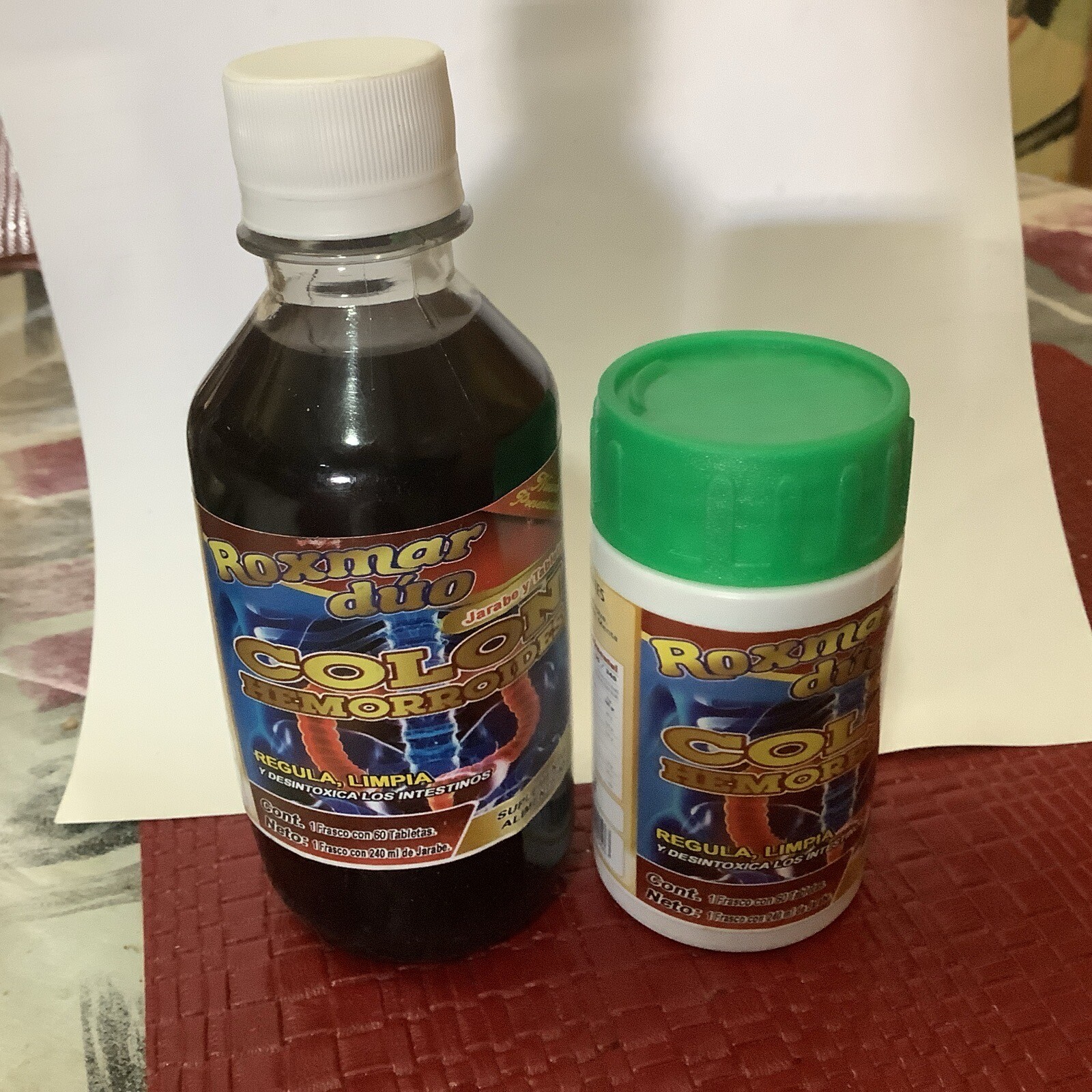 Roxmar Dúo/Dos Syrup/ JarabeTabs-Colon. Hemorrhoids/Hemmorroides | eBay