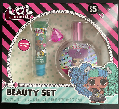 LOL Surprise Beauty Set, Bubble Gum Fragrance & Surprise Flavor Lip ...