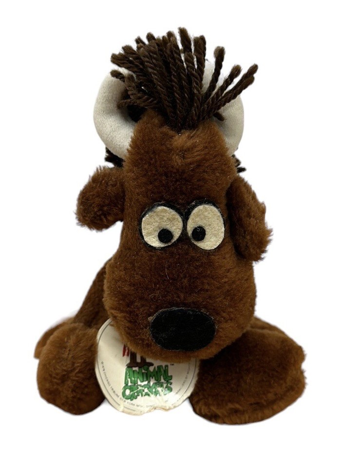 Vintage 1978 Animal Crackers Moose Yak Plush Stuffed Animal by Rocco ...