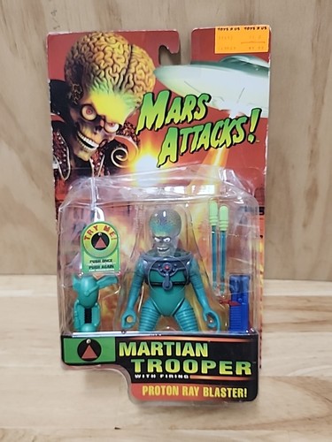 Mars Attacks Martian Trooper Figure Proton Ray Blaster 1996 ...
