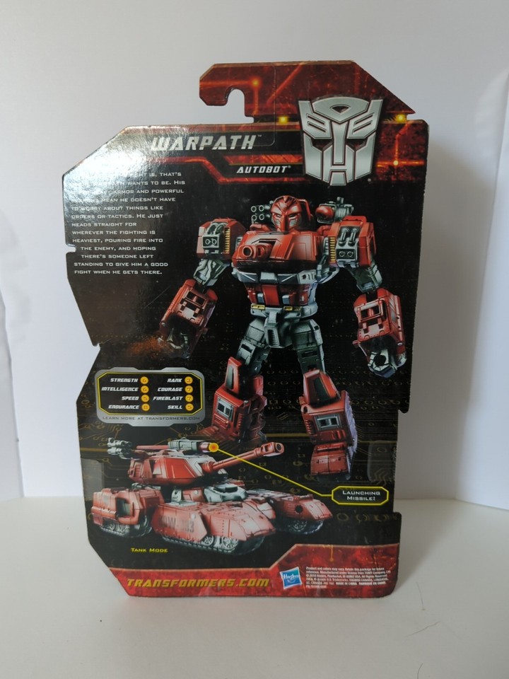 Hasbro Transformers Generations Autobot Tank Mode Warpath Action Figure ...