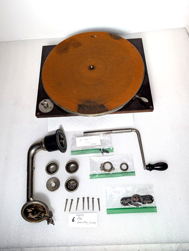 PATHE FRERES Phonograph Model VII Parts: WORKING MOTOR, REPRODUCER, ARM ...