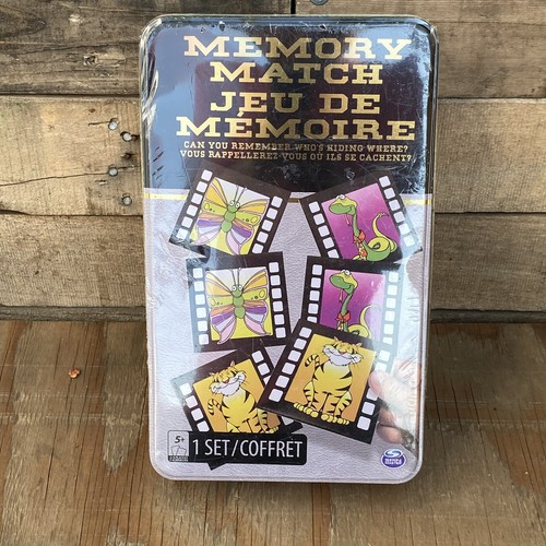 Spin Master Memory Match Game With Metal Tin Childrens Game | eBay