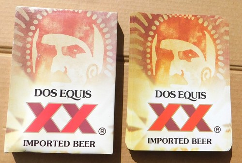 Dos Equis XX imported beer, large deck of playing cards with two Jokers ...