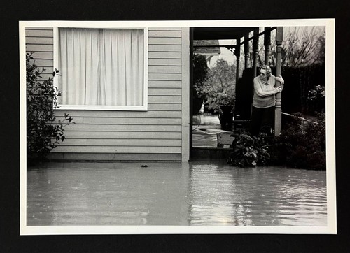 1989 Everson Washington Floods Elderly Woman Flooded Porch Vintage ...