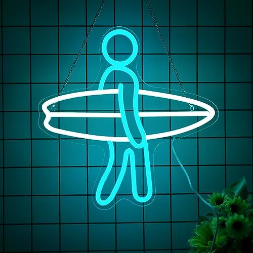 Neon Sign for Home Décor, Surfboard Neon Light for Wall Decor, 12 ...