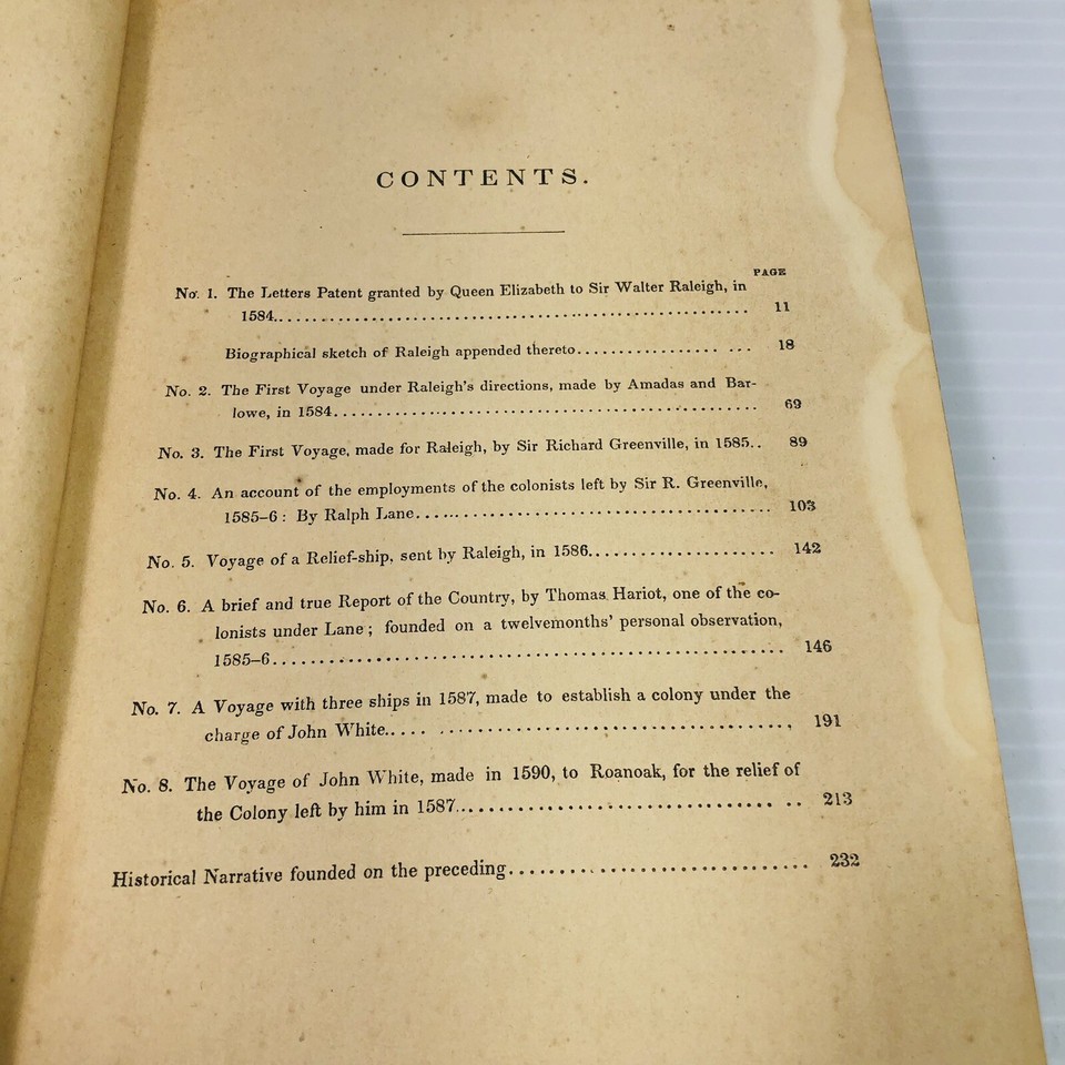 History Of North Carolina Vol 1 by Francis L. Hawks 1857 Leather bound ...