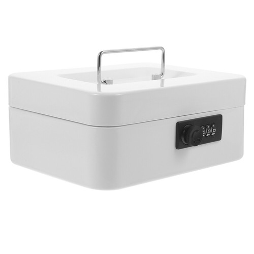 Locking Cash Box with Lock Money Box Decorative Storage Box Money Cash ...