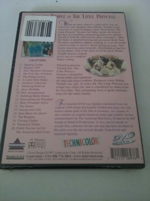 The Little Princess (DVD, 1997) for sale online | eBay