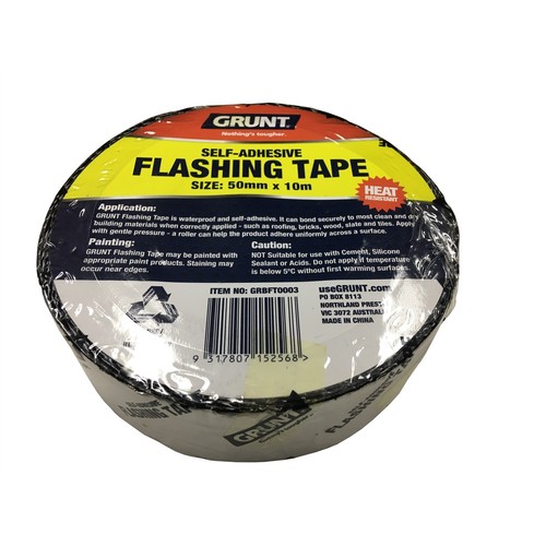 10m (x50mm) Bitumen Bituminous Adhesive Waterproof Aluminium Flashing ...