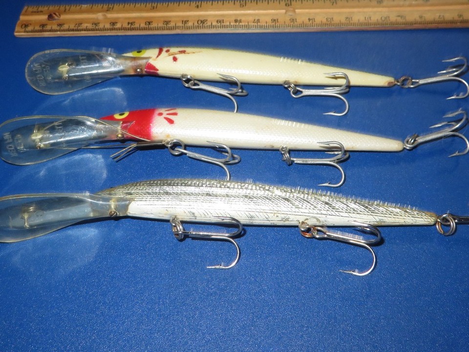 Lot of 3 Cordell Red Fin Redfin Deep Diving Minnow Lures | eBay