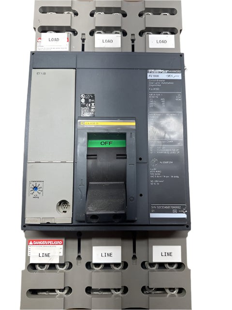 Square D PJL36100 PowerPactT PJ1000 1000A 3P 600VAC Circuit Breaker ...