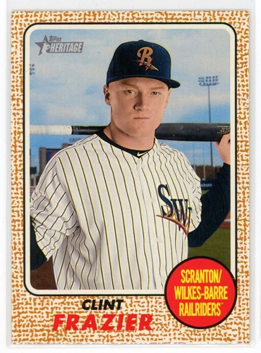 2017 Topps Heritage Minor League Clint Frazier Scranton/Wilkes-Barre ...