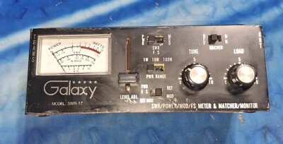 Galaxy SWR-17 SWR/POWER/WATT/FS Meter With Antenna Tuner For CB or 10 ...
