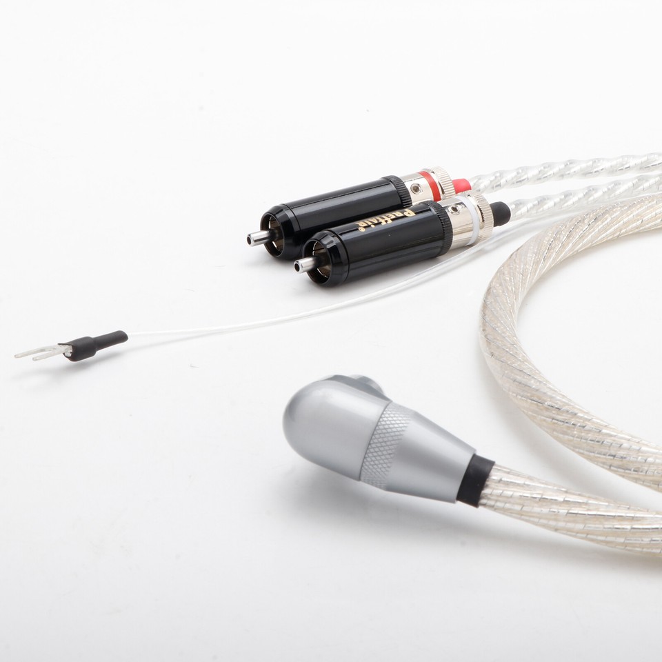 Audiophile Tonarm Cable W/ 5 Pin DIN to 2 RCA Plug for Phono Turntables ...