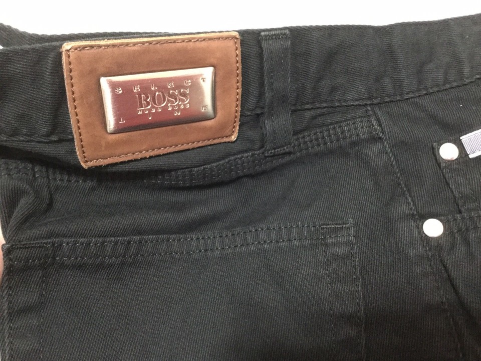 Vtg 90's Mens Hugo Boss Select Line Alabama Jeans Black Size 32x27 ...