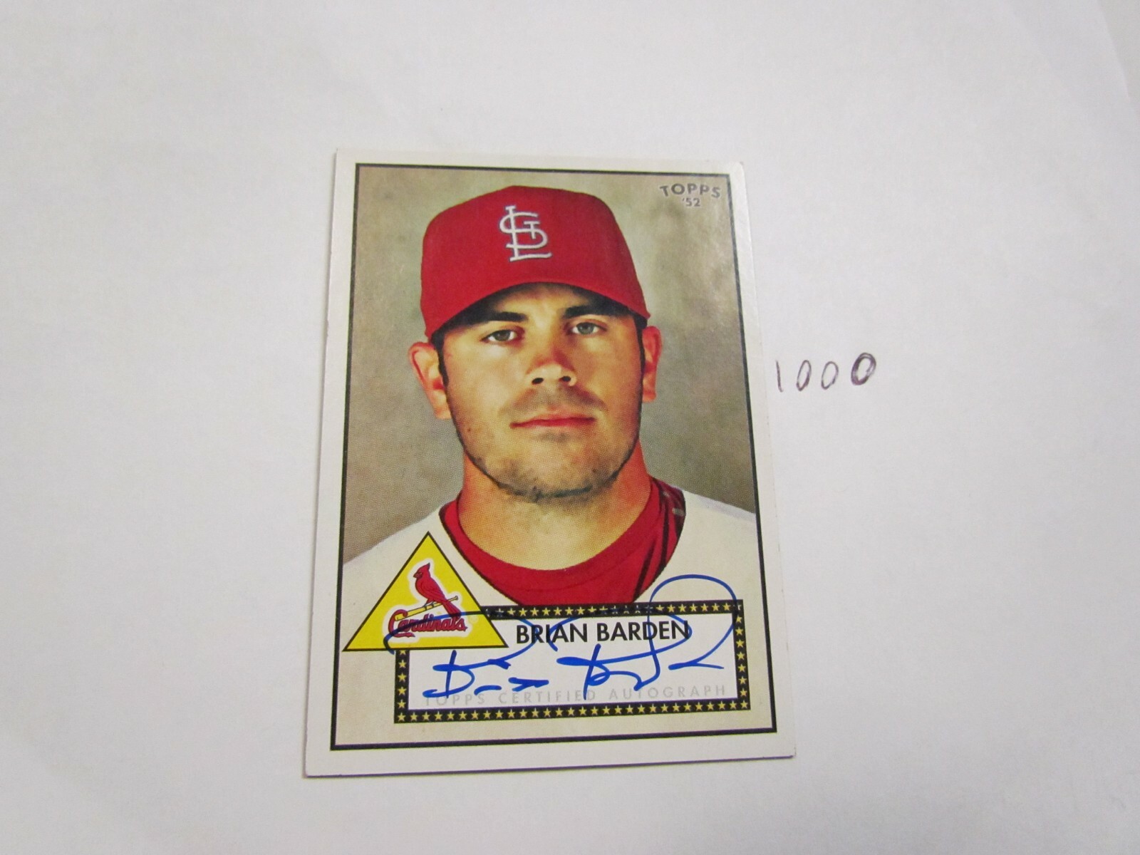 2007 Topps Rookie Brian Barden Autographed Baseball Card | eBay