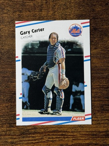 1988 New York Mets Gary Carter HOF Fleer Baseball Card #130 | eBay