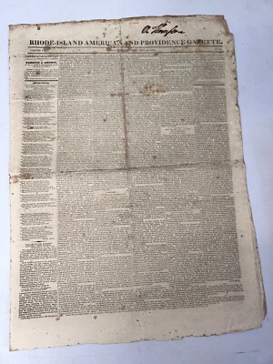Rhode-Island American & Providence Gazette May 23, 1826 Vol. LX No. 65 ...