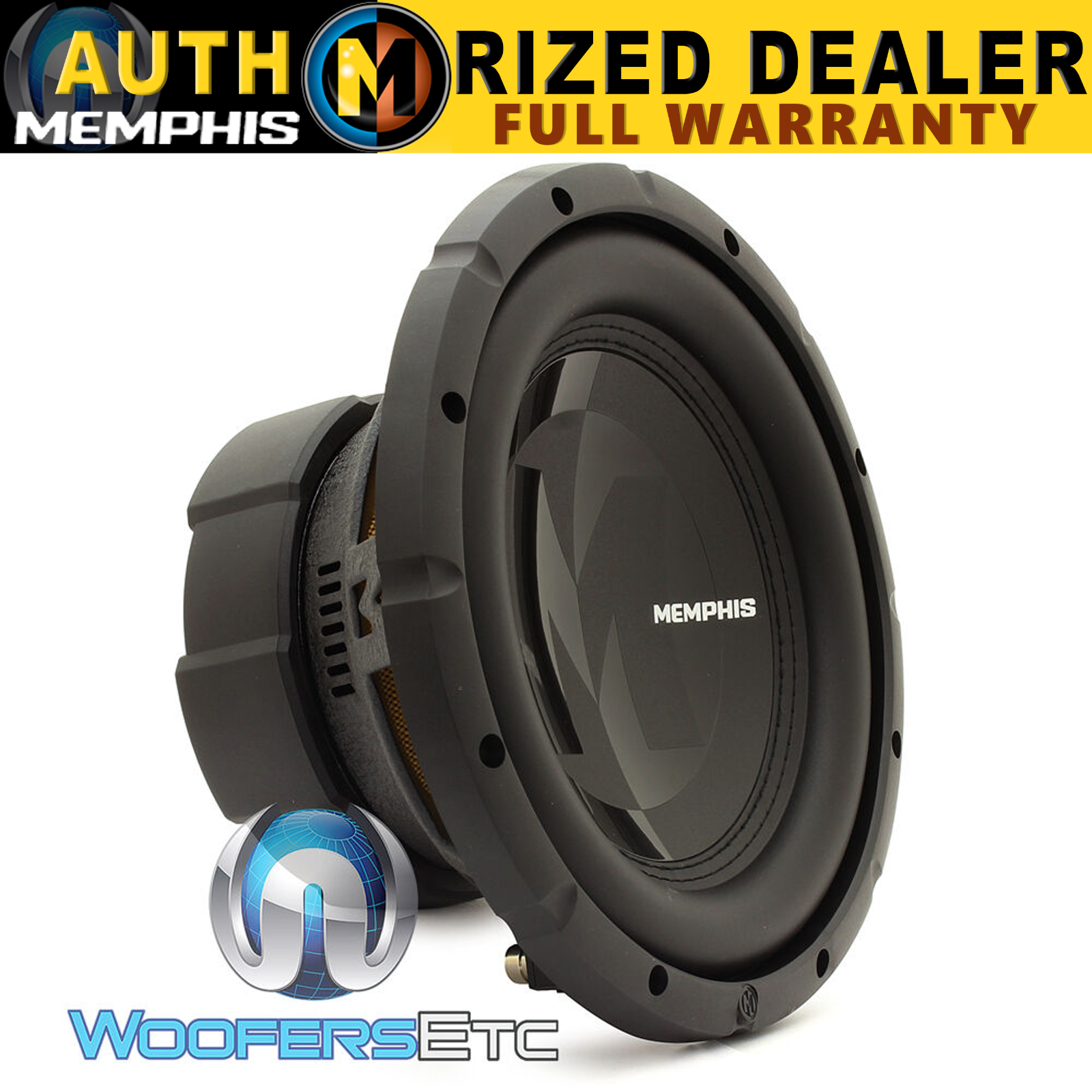Memphis Audio 10" Subwoofer SVC 500w Max Single 4 Ohm Power Reference ...