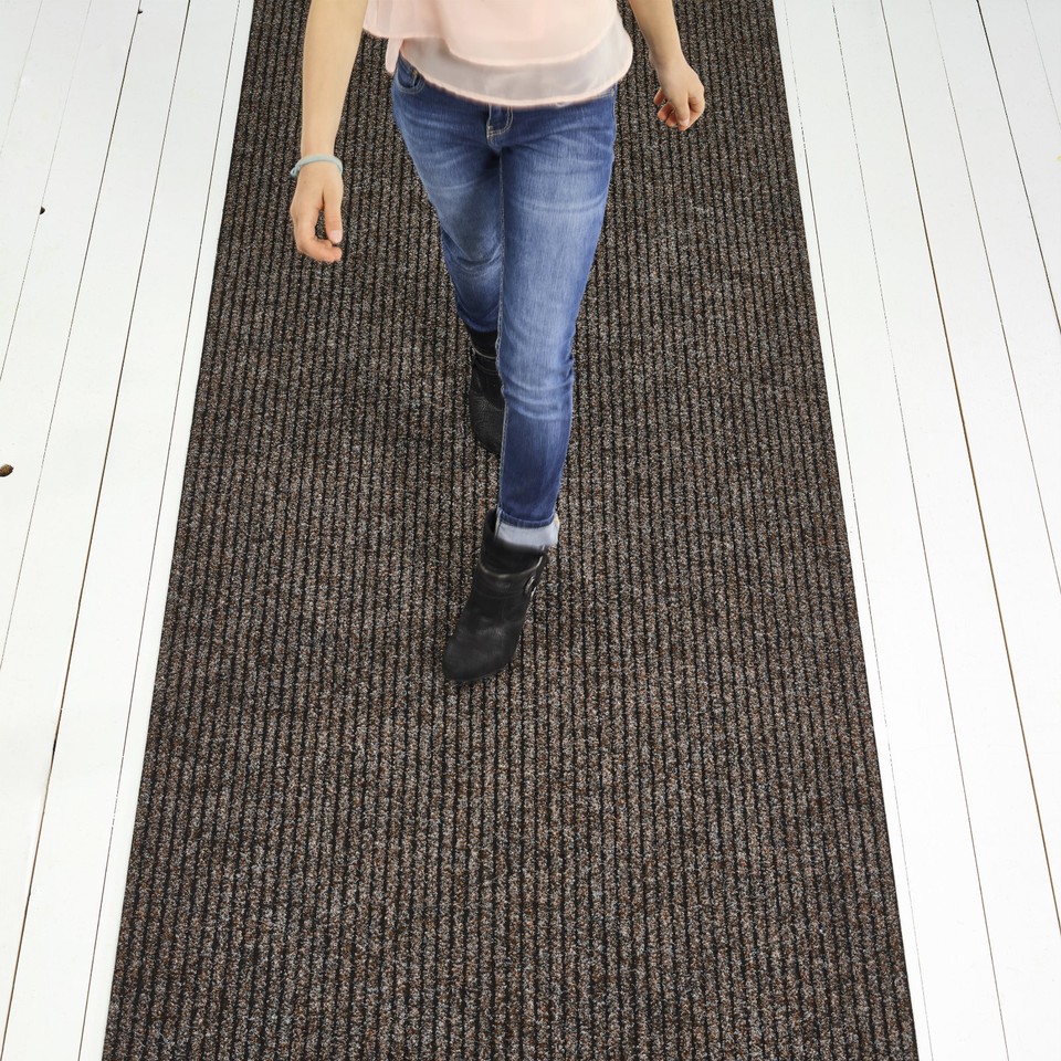 Anthracite Entrance Matting - Ribbed Door Mat - Reception Doorway ...