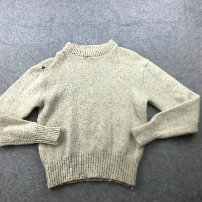 Vintage Britches Of Georgetown Sweater Mens Medium Beige Knit Wool 70s ...