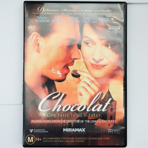 Chocolat (DVD, 2000) Juliette Binoche, Johnny Depp - Romance Drama Film Movie | eBay