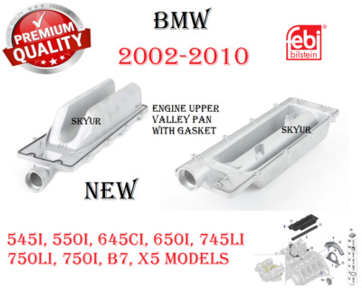 Engine Cooling Upper Intake Valley Pan Cover for BMW E60 E63 E64 E65 ...