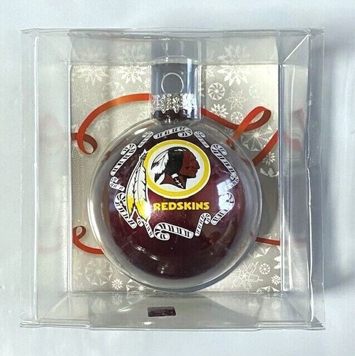 Washington Redskins Collectible Blown Glass Ornament Candy Cane Ball 2. ...