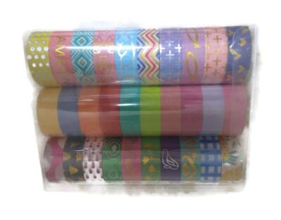 Patterned and Solid Washi Tape Assortment Set - 30 Spools | eBay