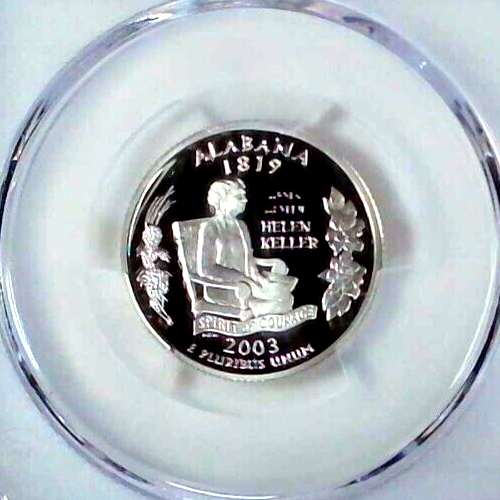 2003-S 25C State Quarter Alabama PCGS PR69 DCAM 90% Silver 25lutu0226 ...