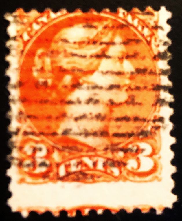 CANADA 1873 CANADIAN QUEEN VICTORIA FACE 3 CENT RARE 100% STAMP SHIFTED ...