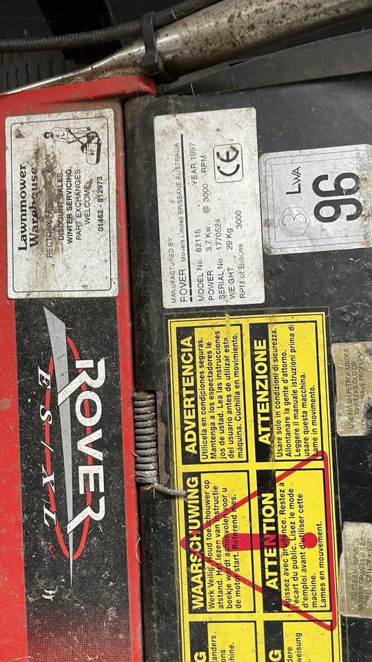 Rover Self Propelled Rotary Petrol Lawnmower | eBay UK