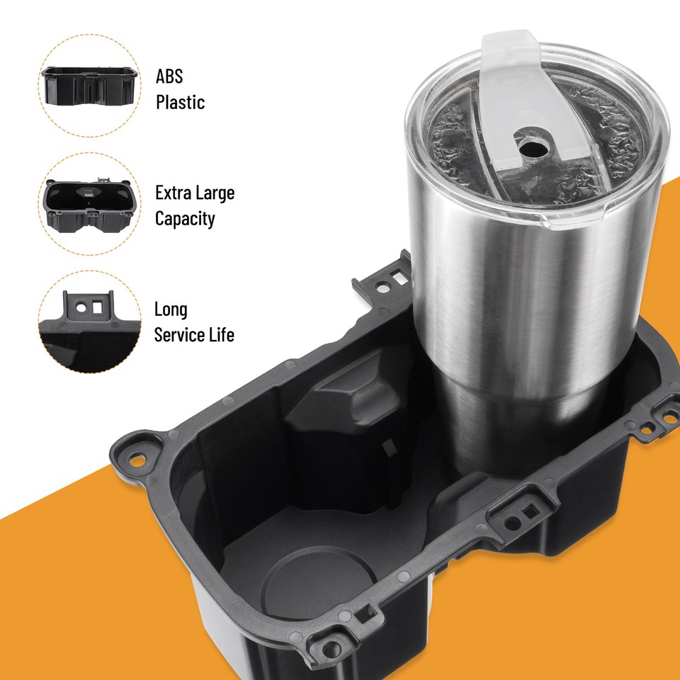 Oversized Cup Holder Fit For 2016-2023 Tacoma, 3.75" Diameter Black ...