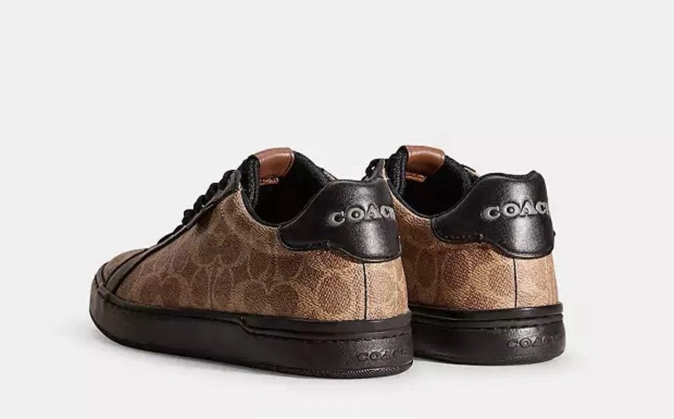 Coach low top signature print casual shoes sneakers brown black CG999 ...