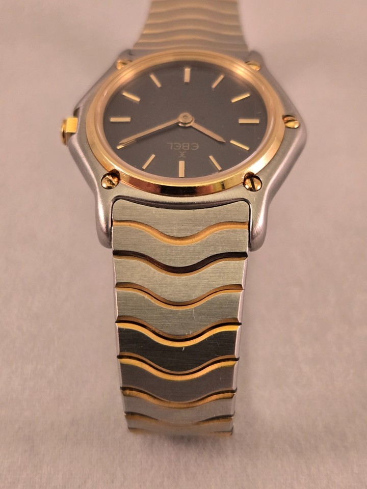 Ebel Sport Wave #166901 SS & 18K Ladies Swiss Quartz Watch 23MM | eBay