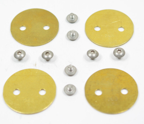 (4 Pack) 1009-268 Holley Brass Throttle Plates 1-9/16" Stamped 268 With ...