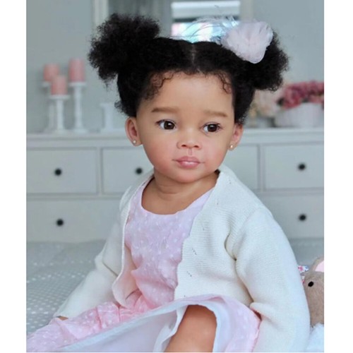 32 Inch Finished Reborn Toddler Dolls Baby Girl Black Hair Random ...