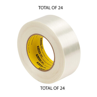3M Filament Tape, 8981, clear, 1.41 in x 60.14 yd (36 mm x 55 m) CASE ...