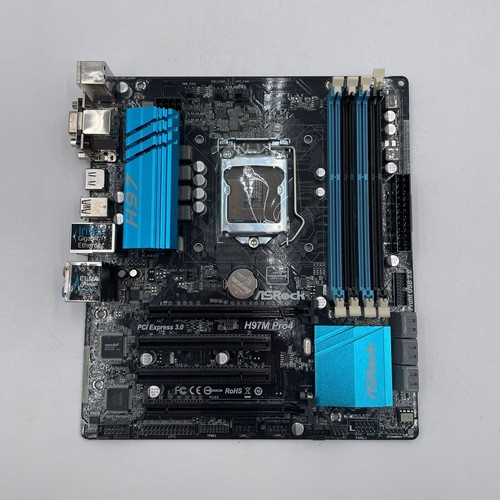 ASRock H97M Pro4 Intel LGA1150 DDR3 mATX Motherboard - READ | eBay