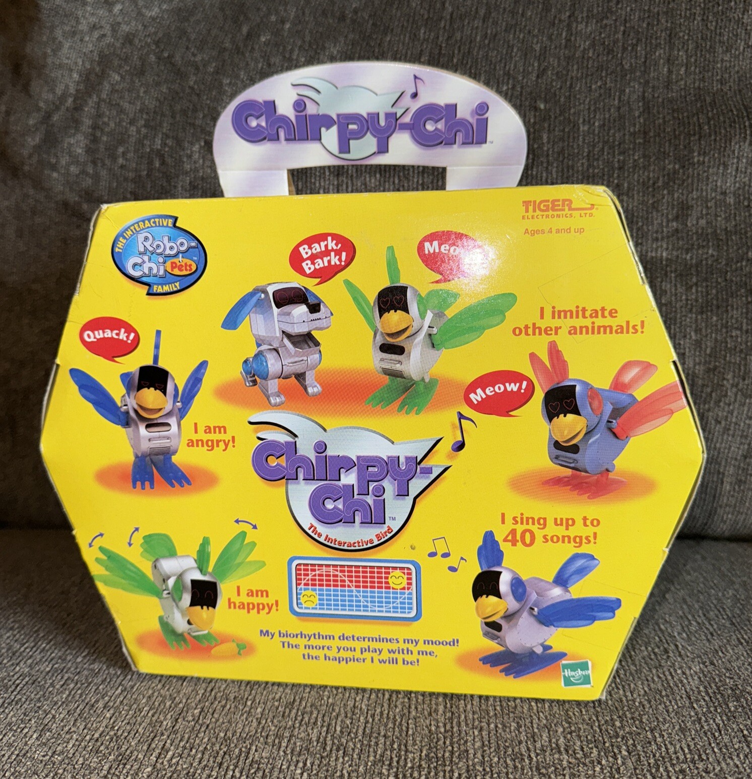 2001 Hasbro Tiger Electronics Robo Chi Pets Chirpy Chi Blue Wings - Sings | eBay