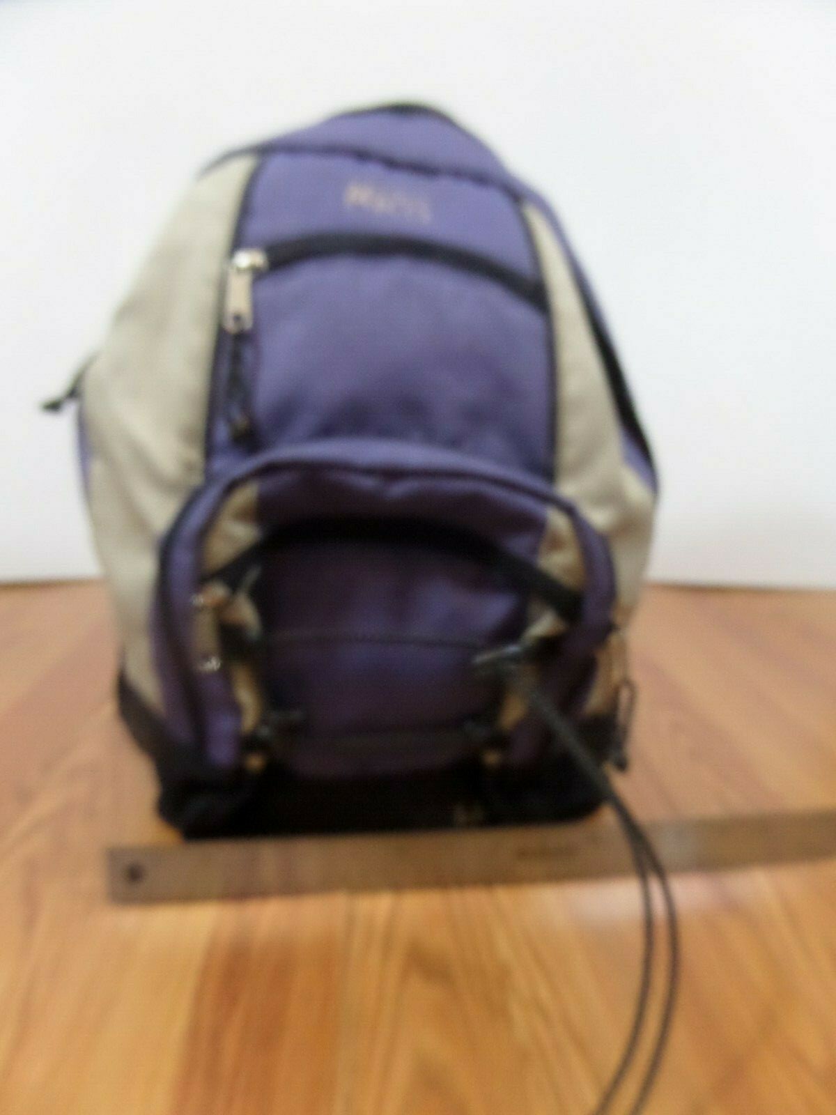 LL Bean Purple and Gray Back Pack with Initials MRS | eBay