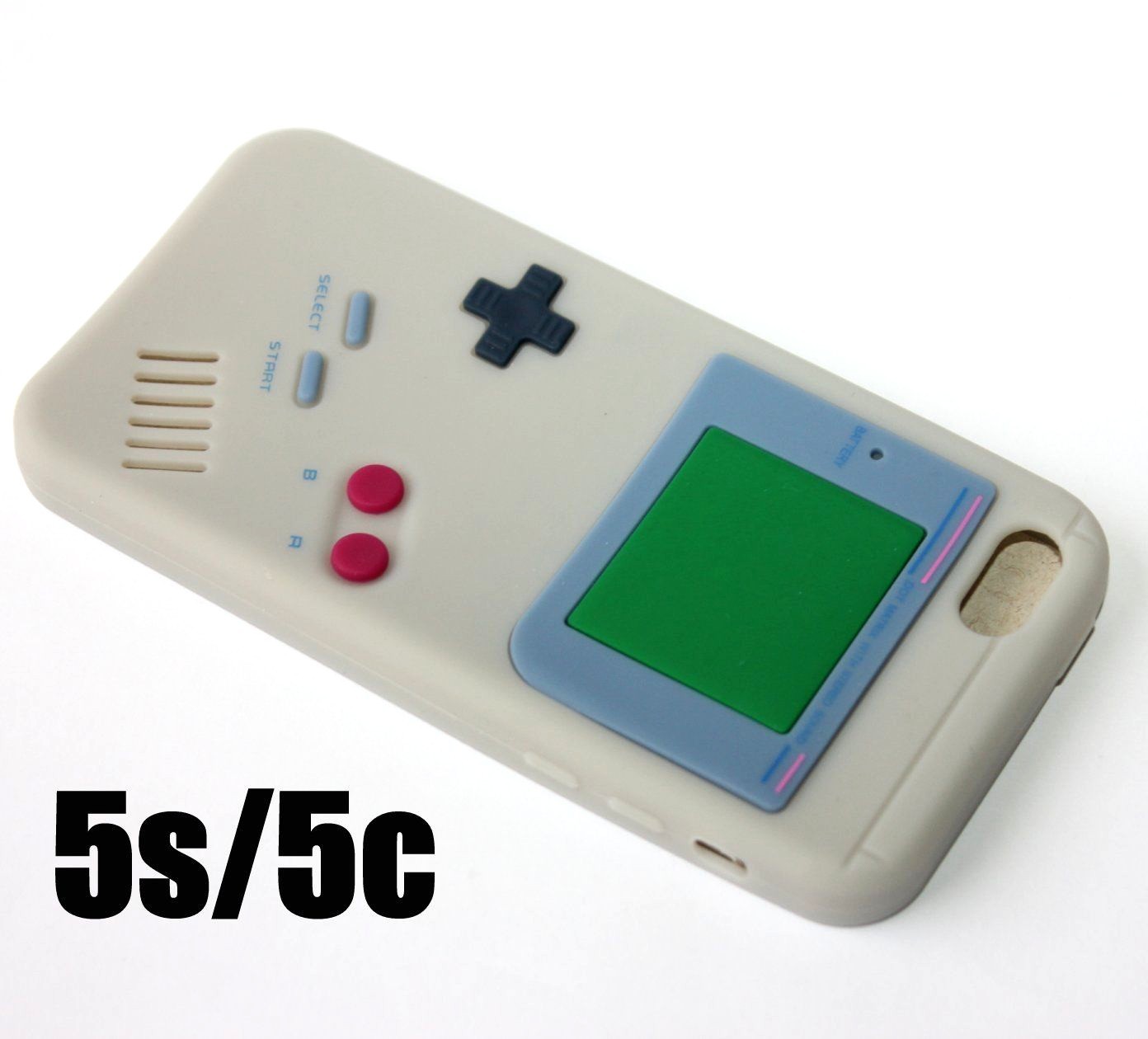 For iPhone SE 5S 5C - Soft Rubber Silicone Skin Case Cover Gameboy ...